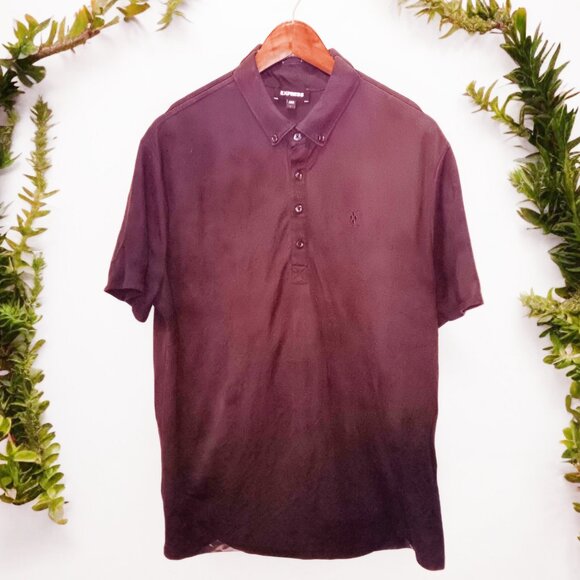 Express | Shirts | Express Mens Casual Formal Stretch Polo Acid Wash ...